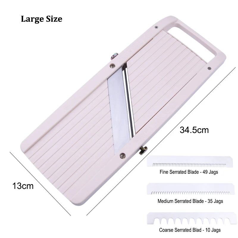 Wide Fruit Vegetable Chopper Cutter Super Mandoline Slicer With 4 ...