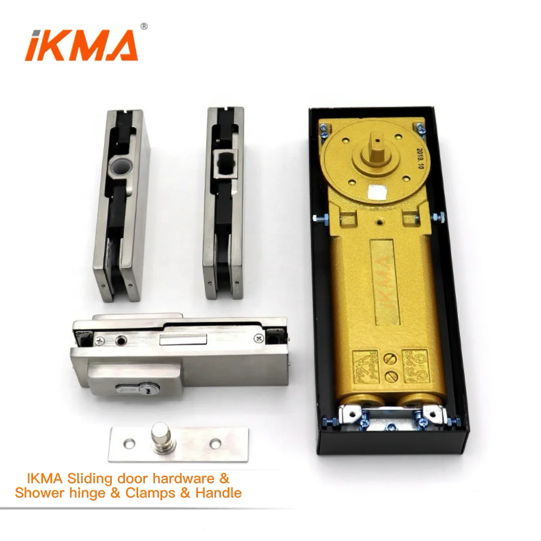 Hot Sale Combo Set Glass Door Patch Fitting Floor Spring Loaded Hinges ...