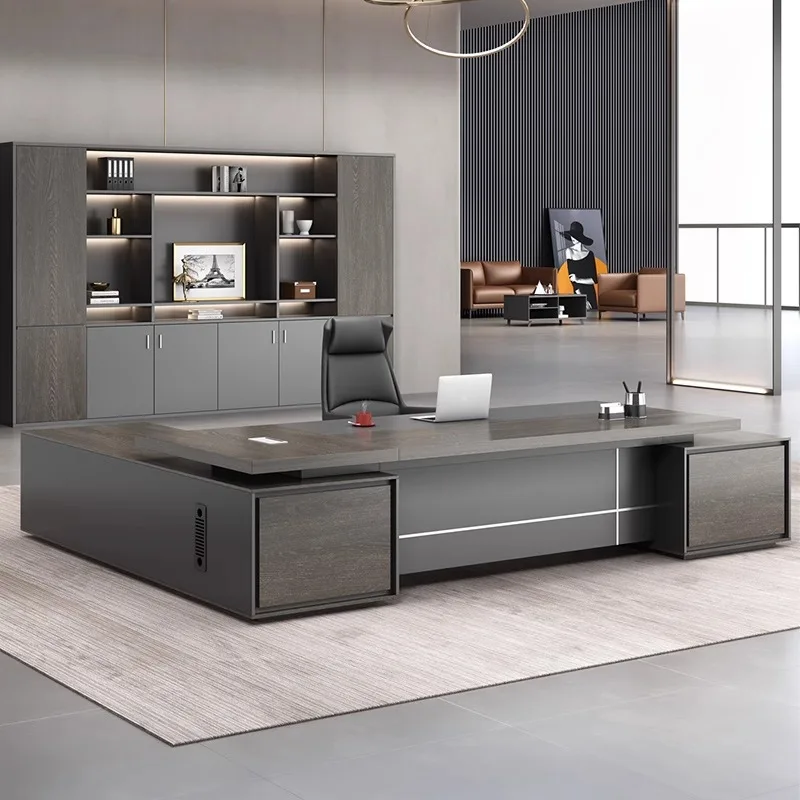 Modern Simple Office Furniture Extendable and Modular President Desk ...