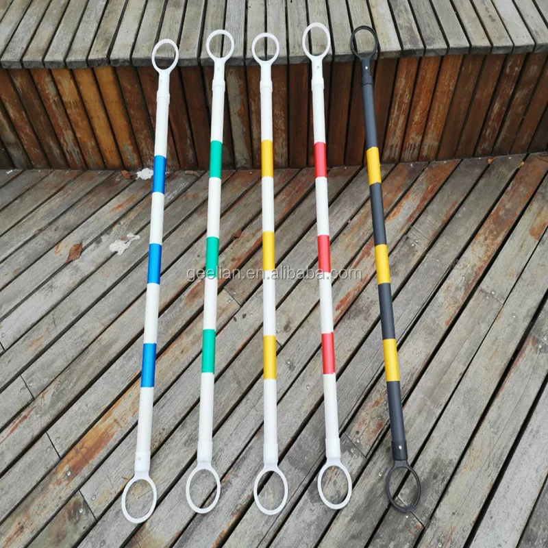 Portable Traffic Cone Barrier Extendable Retractable Reflective Pole ...