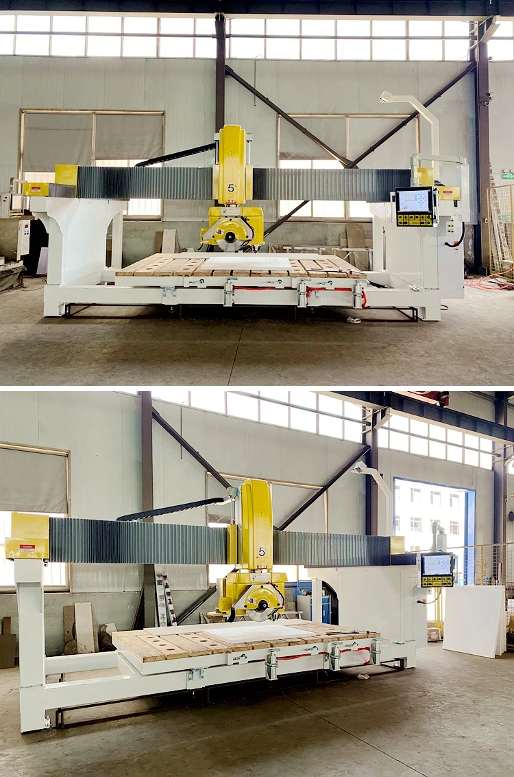 Omc 5 Axis Cnc Granite Quartz Stone Cutter Countertop Bridge Saw ...