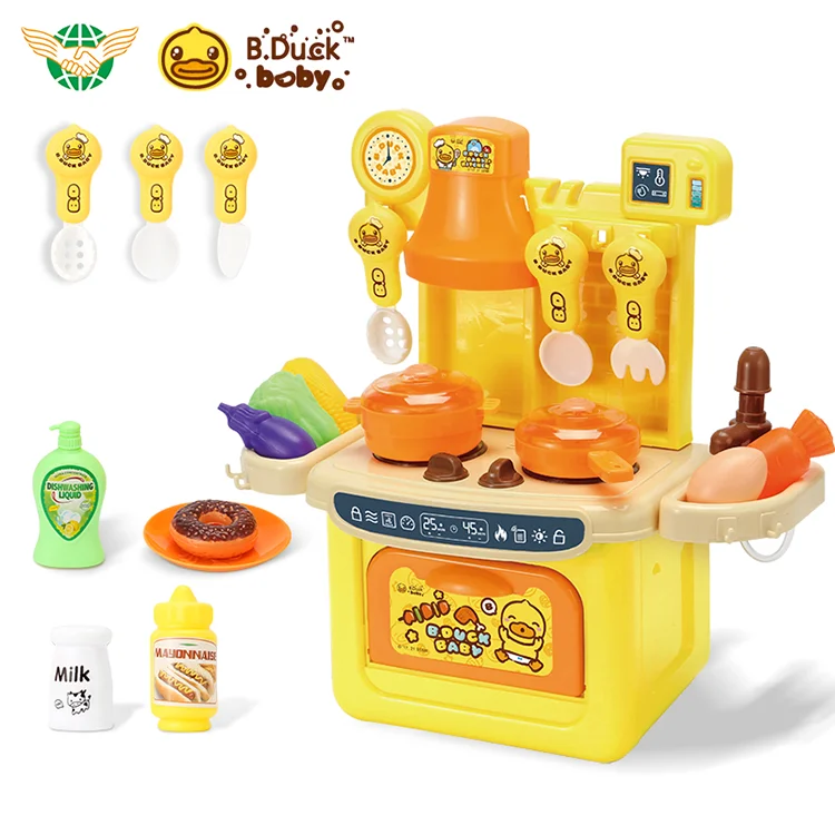Diy Cooking Table Play Set Kids Kitchen Set Toy Pretend Play Kitchen ...