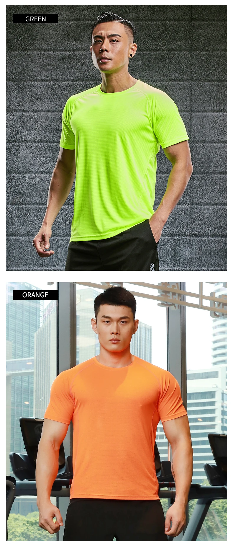 Men Quick Drying Polyester Shirts Cool Dry Breathable Short Sleeve ...