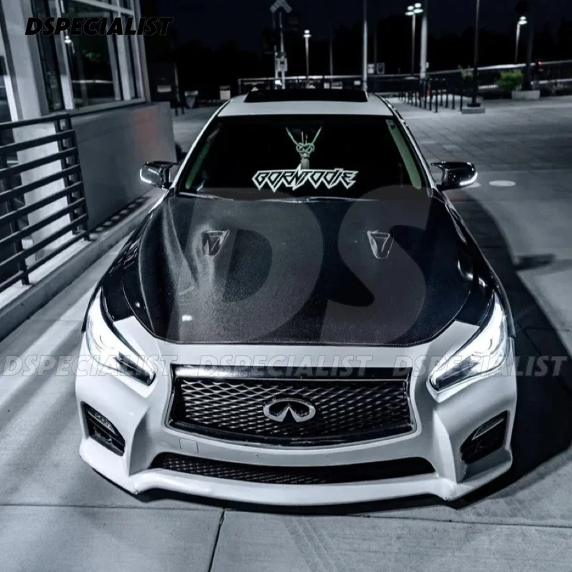 Gtr Style Carbon Fiber Engine Hood Bonnet for Infiniti Q50 Q50S Q50L 2014-2022| Alibaba.com