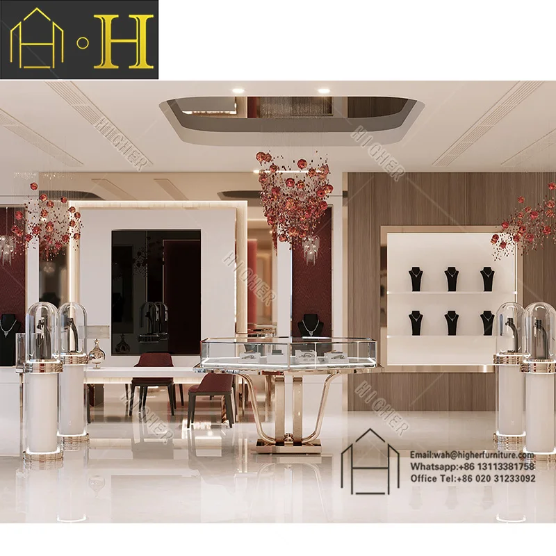 Modern Jewelry Shop Boutique Design Glass Display Cabinet Factory Direct Shopping Mall ...