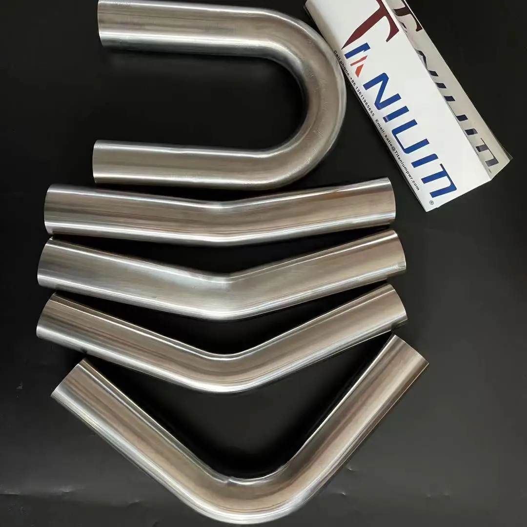 Tanium Customizable Large Diameter Welding Round Curved Tube Titanium ...