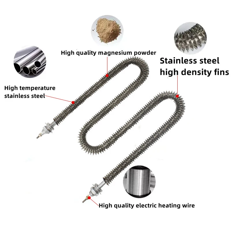 Customizable Finned Heater 220V Round Finned Heating element for ...