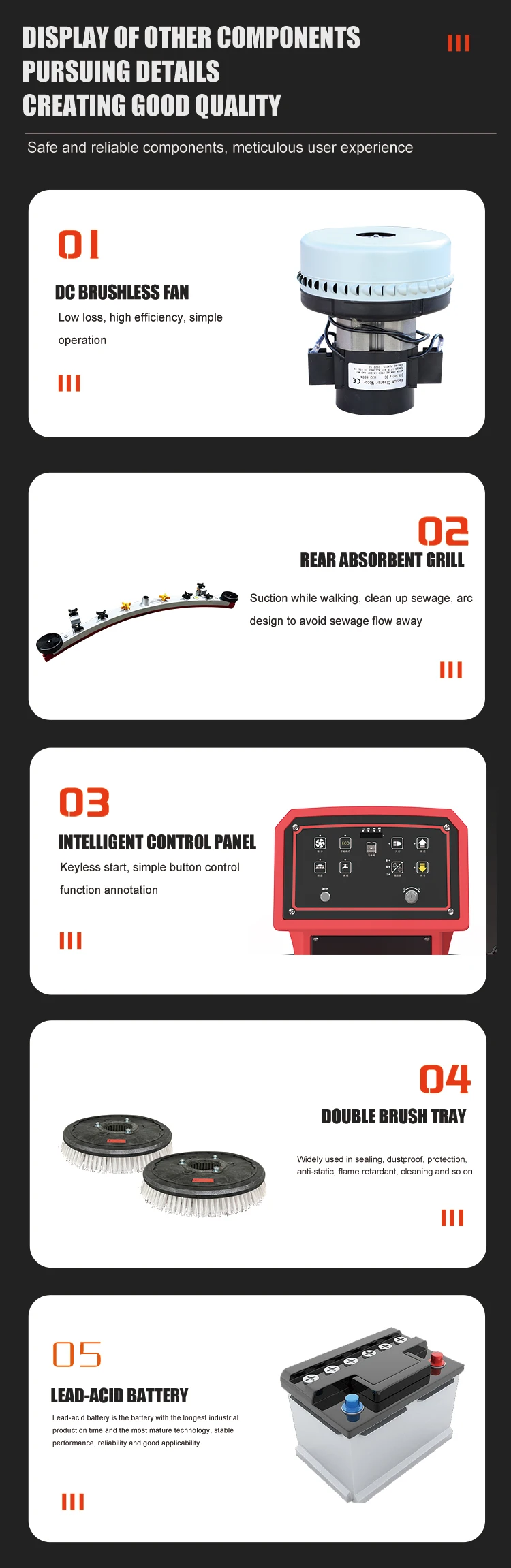 Bo Shuo Lithium Battery Double Brush Electric Drive Cleaning Machine ...