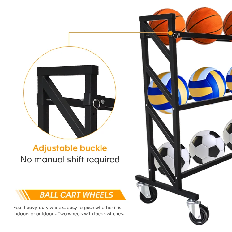 JH-Mech Easy to Assemble Strong and Durable Large Capacity Basketball ...