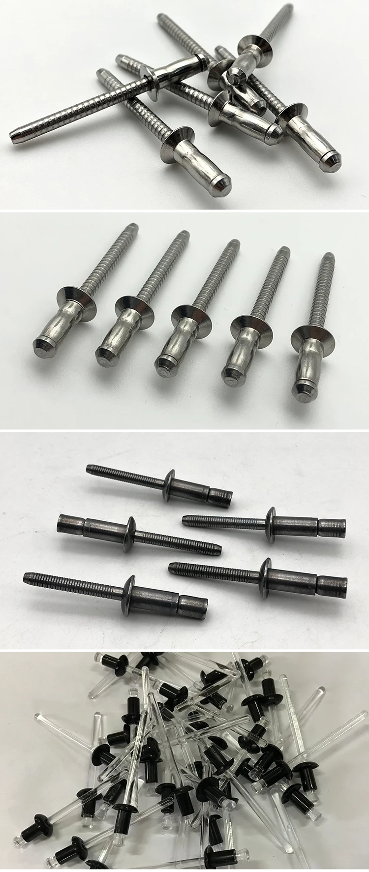 Blind Rivet Stainless Steel Csk Open End Type Round Head 1/8 X1/2 Pop ...