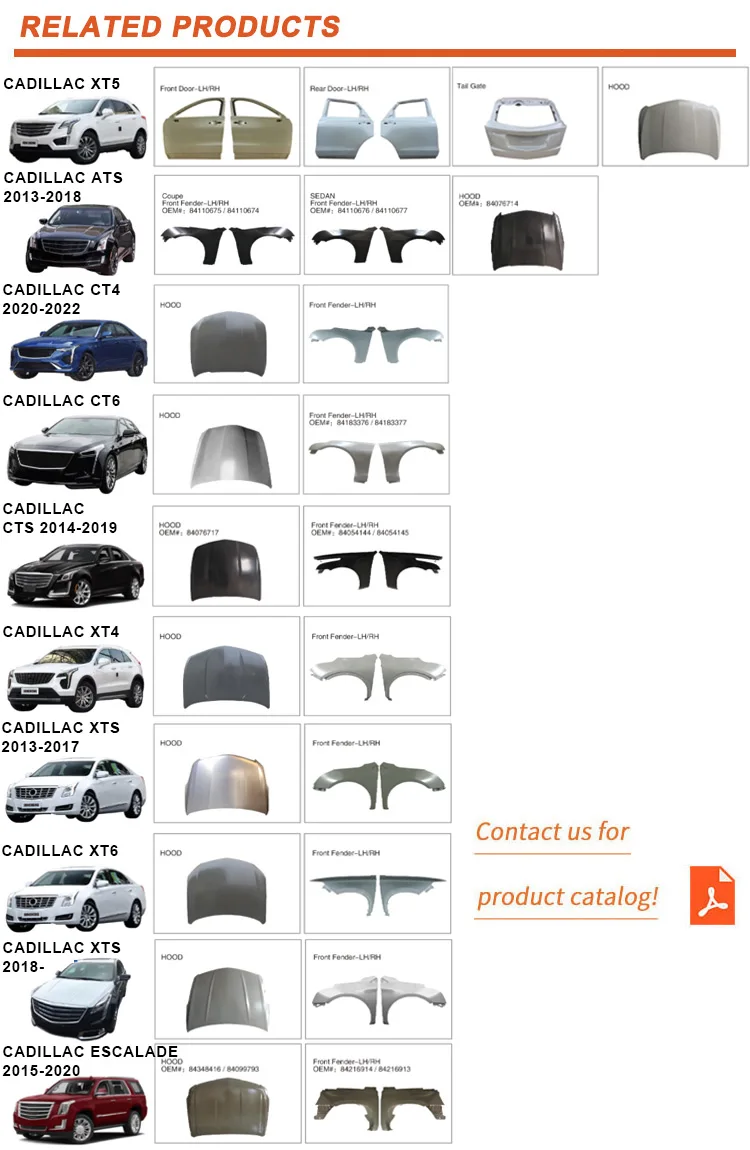 Replacement Aluminum Front Engine Hood Cover for Cadillac Escalade 2015 ...
