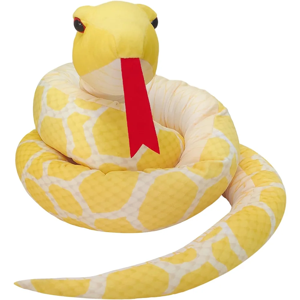 Giant Realistic Animal Snake Plushies Soft Lifelike Snake Kid Gift ...