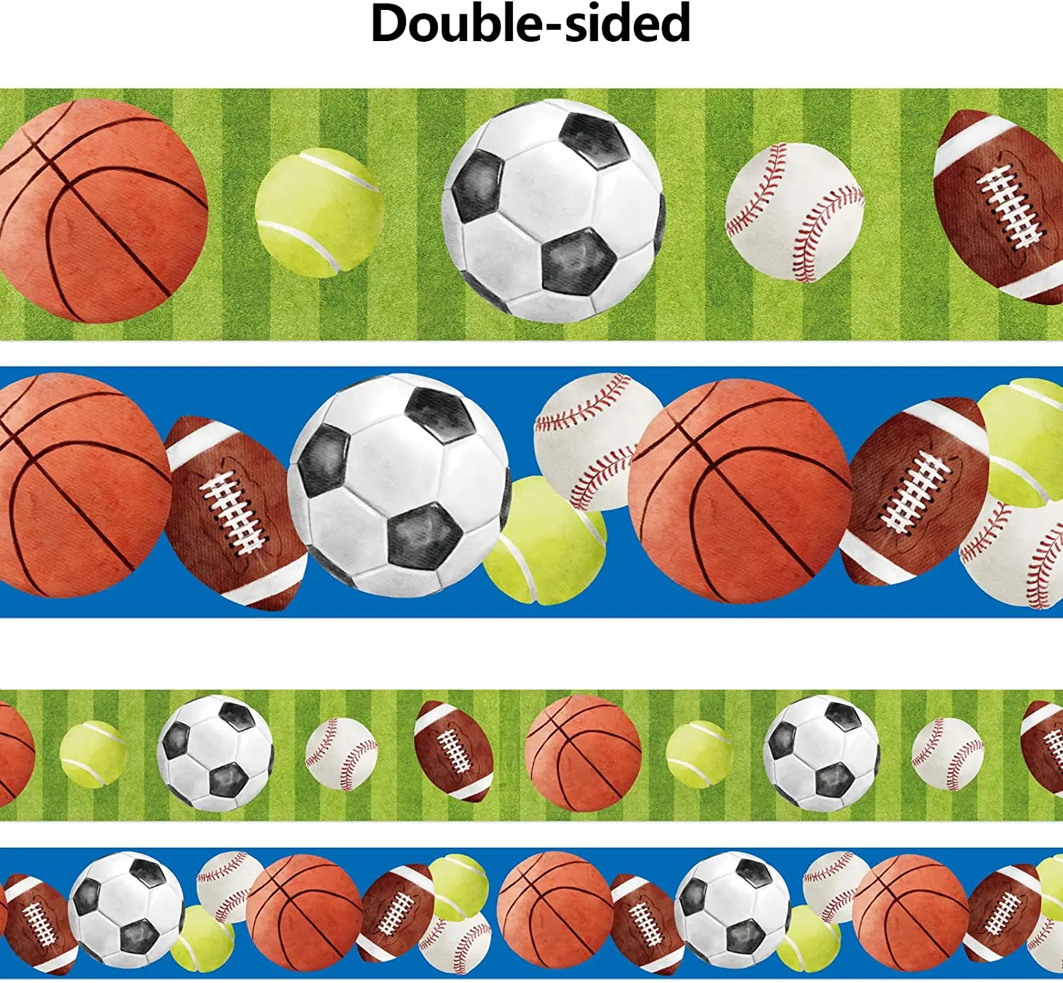 Custom Sport Bulletin Board Border Double Side Straight Border Trim For ...