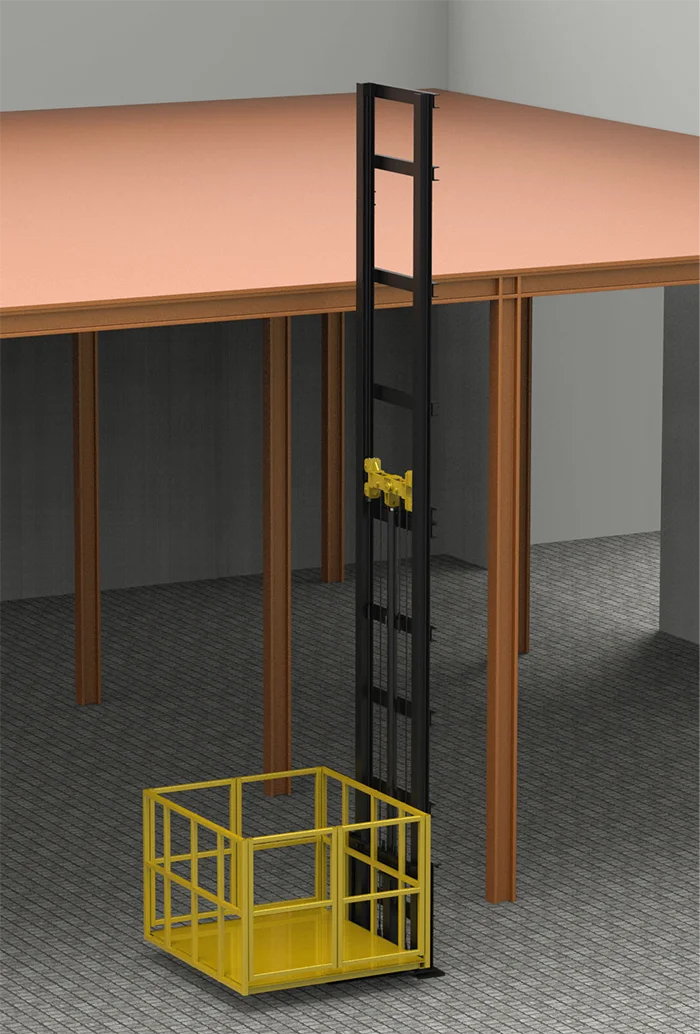 Customized Small Cargo Lifts Elevator For Warehouse Building ...