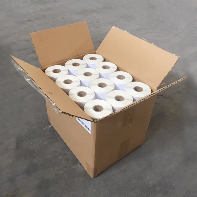 4x3 100x76 500 Sheets Roll Self-adhesive 3-proof Direct Thermal Paper ...