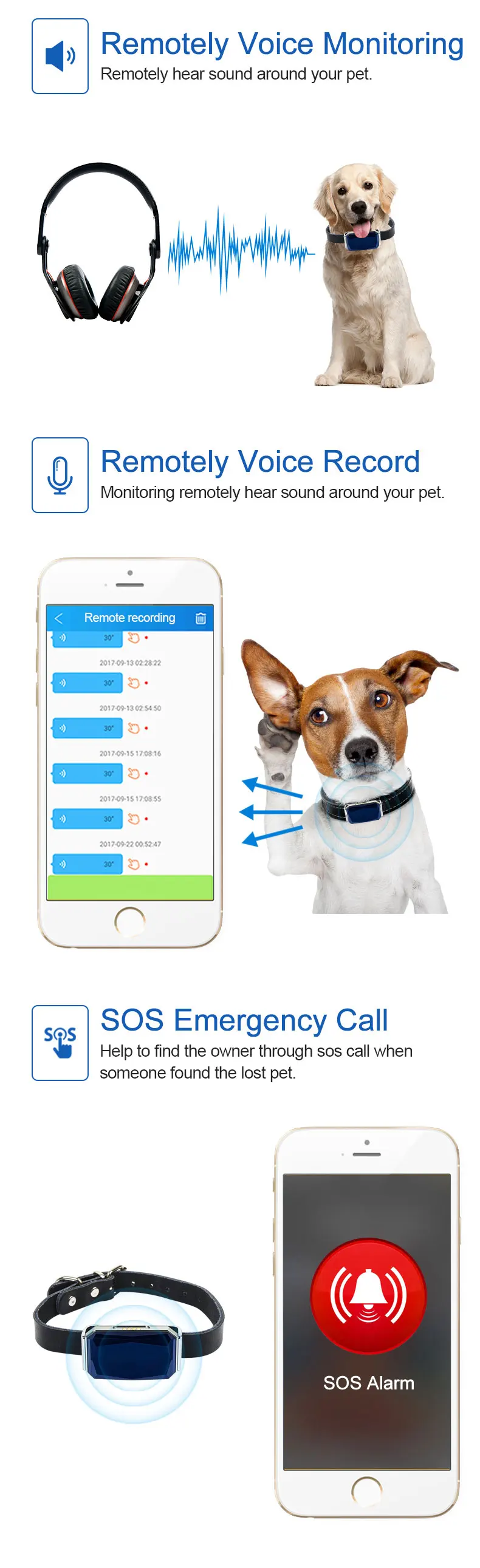 Mini Lbs Tracker Pet Gps Tracker Device Remote Control Anti-lost Waterproof Locator Real-time ...