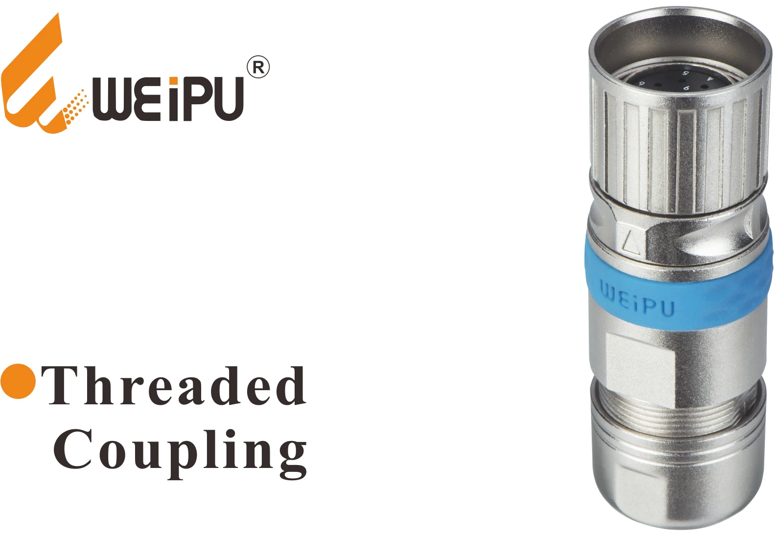 Weipu Factory Threaded Coupling Ip67 Connector 8a/10a Multicore Waterproof Circular Connector ...