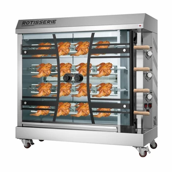 Commercial Stainless Steel Automatic Rotary Gas Chicken Roaster ...