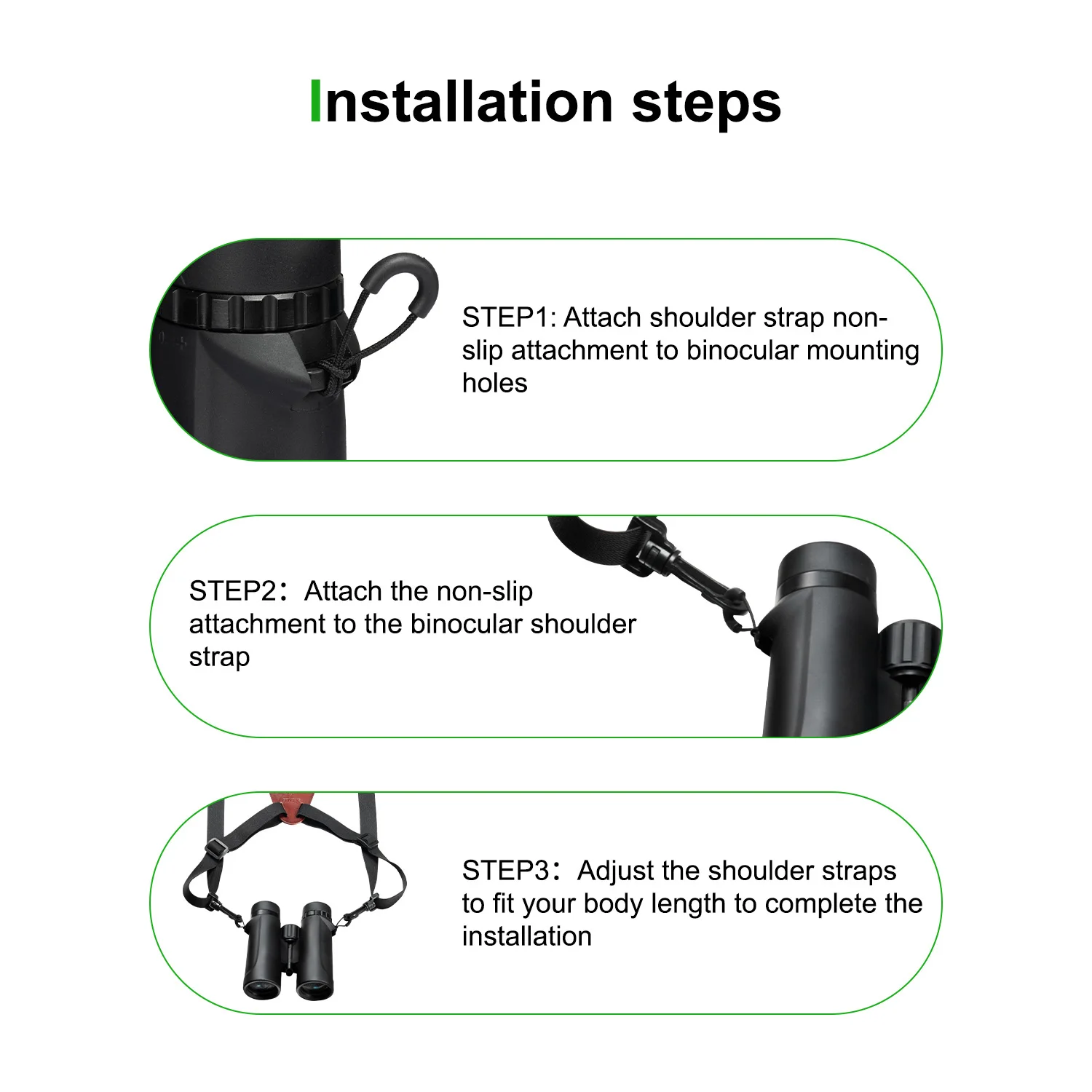 Convenient Fully Adjustable Telescope Shoulder Strap Neck Strap ...