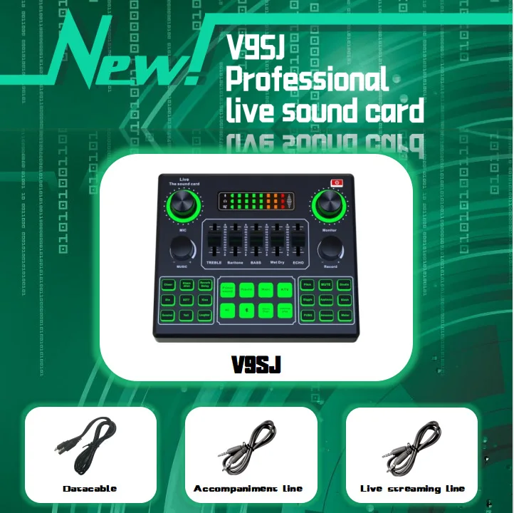 Professional Usb Audio Interface Music External Audio Card Computer ...