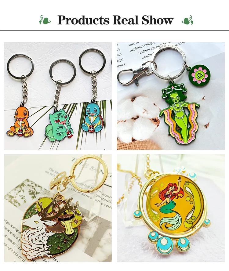 Metal Keychain Customized Anime Soft Hard Enamel 3d Design Keychains ...