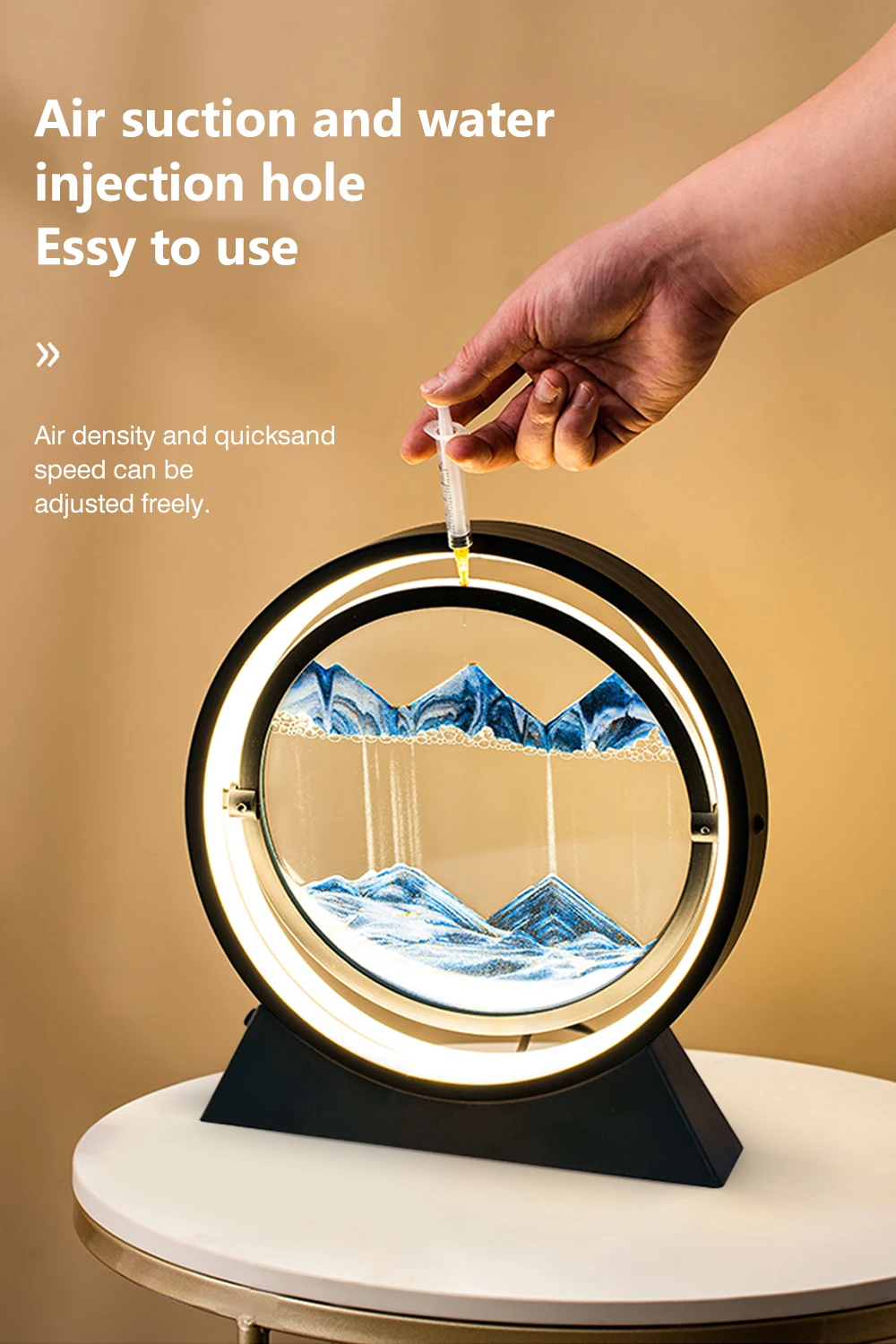 Howlighting Quicksand Night Light - 3D LED Dynamic Art