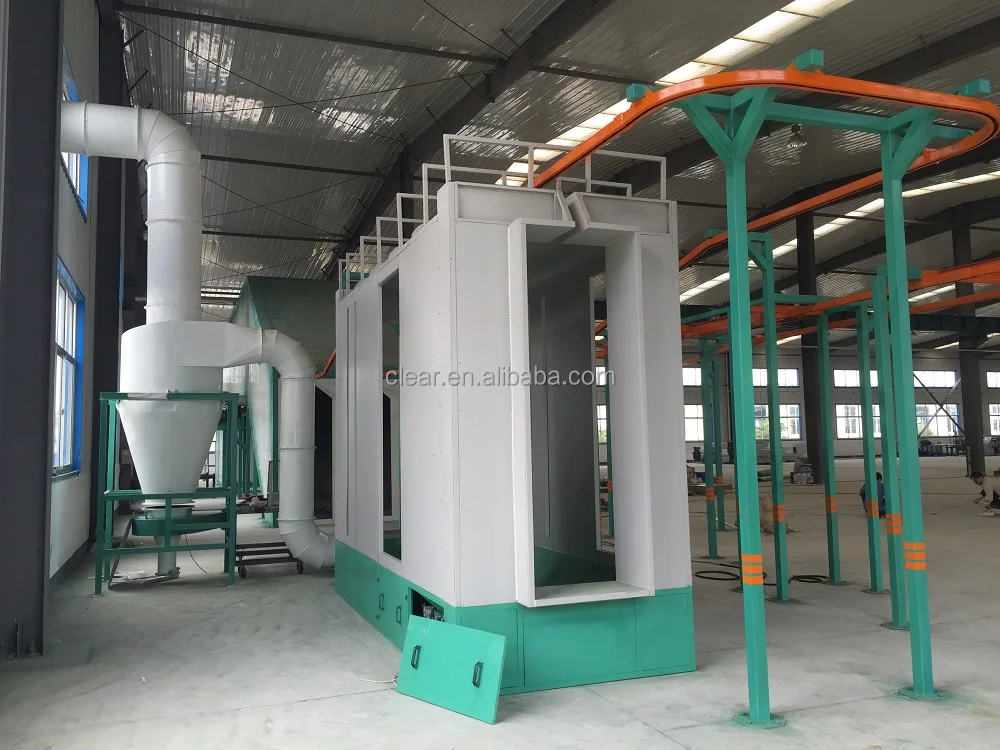 Automatic Powder Coating Machine Powdercoating Booth System For Powder ...