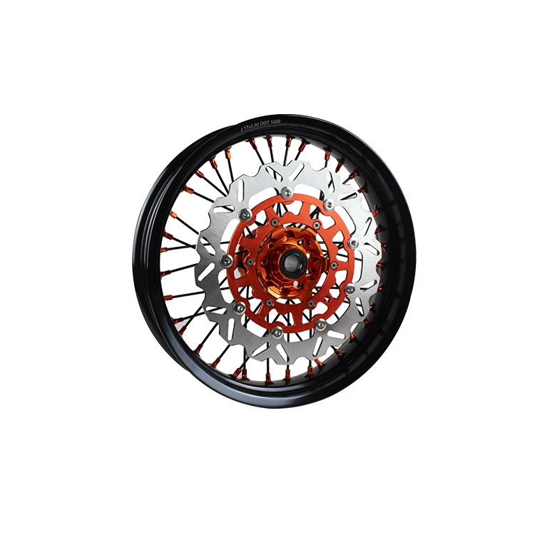 High Performance 17 Supermoto Wheels Rims Set Ktm 125 250 450 530cc Exc ...