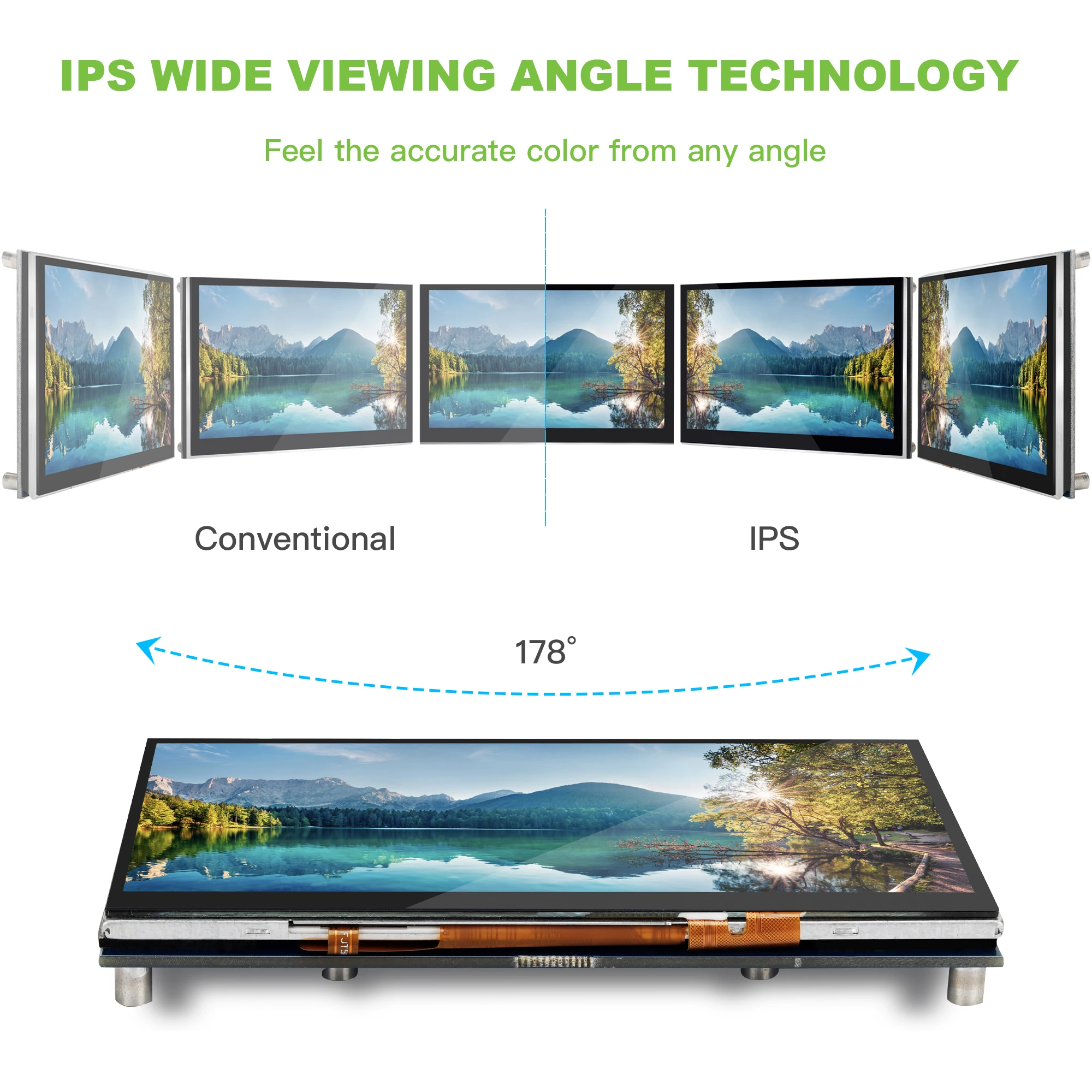 7 Inch Raspberry Pi DSI Display - 800x480 IPS Touchscreen