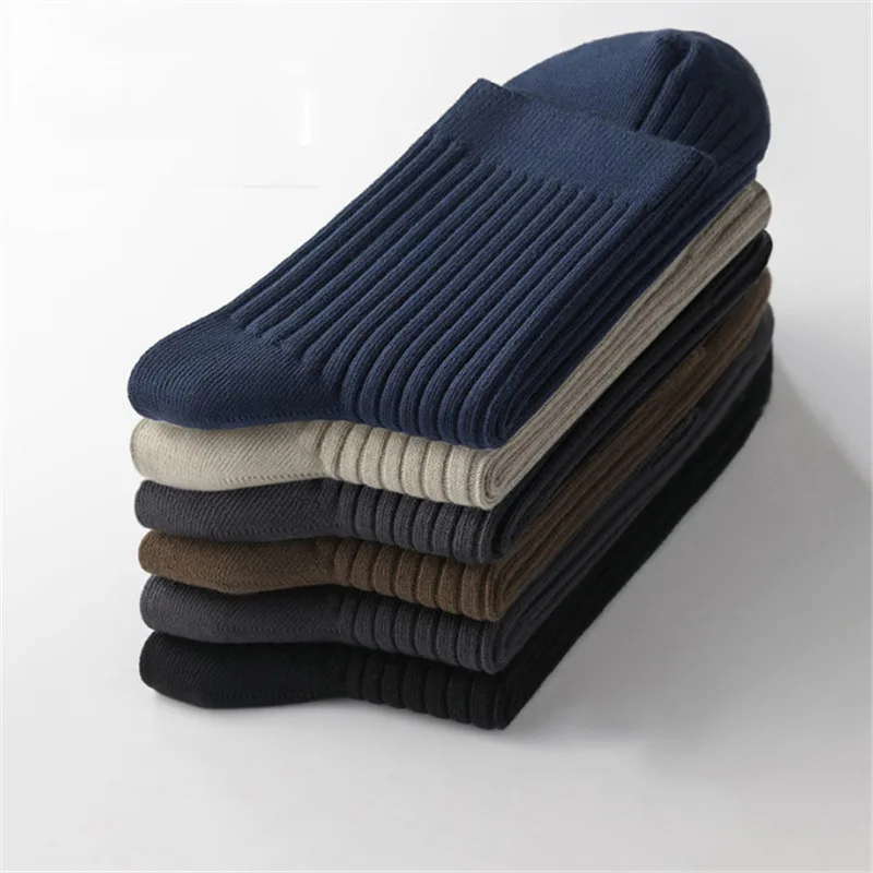 Solid Color Cotton Socks Men - High Quality & Sustainable