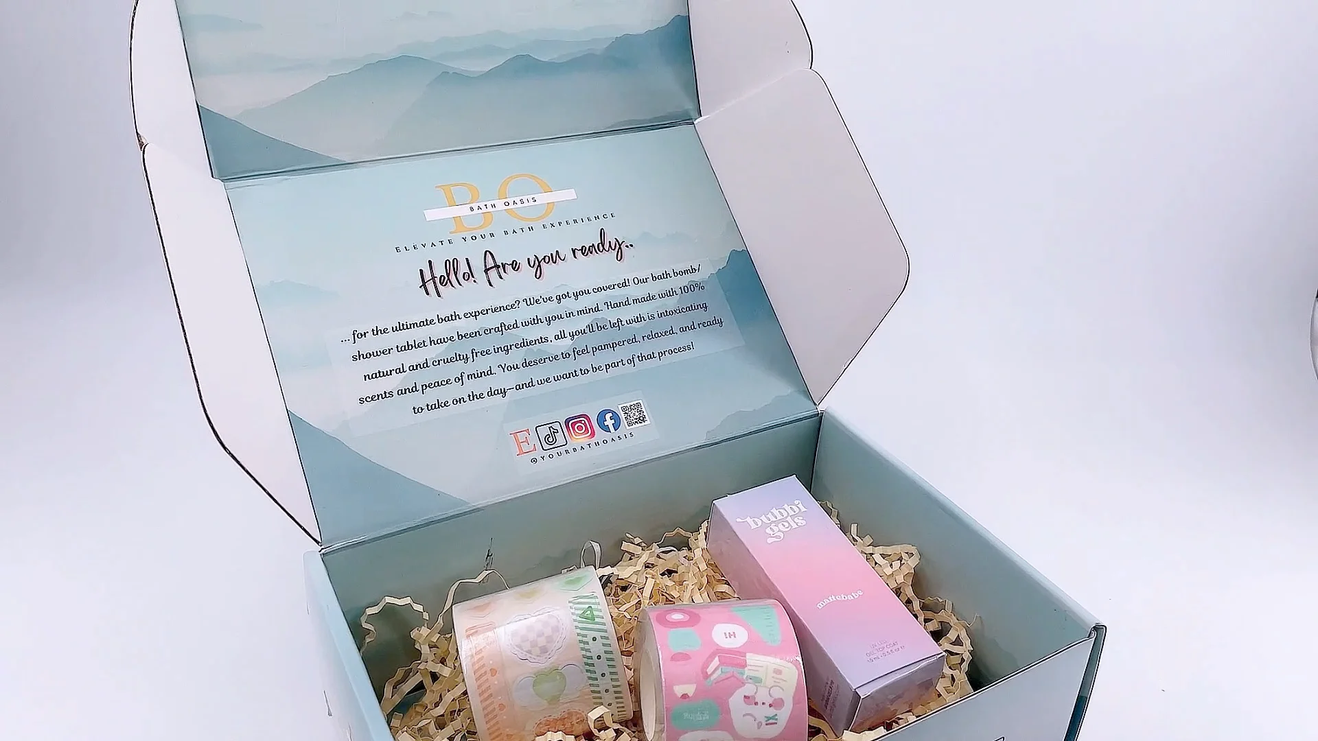 Hot Trending Skincare Beauty Cloth Pink Corrugated Mailer Paper Custom ...