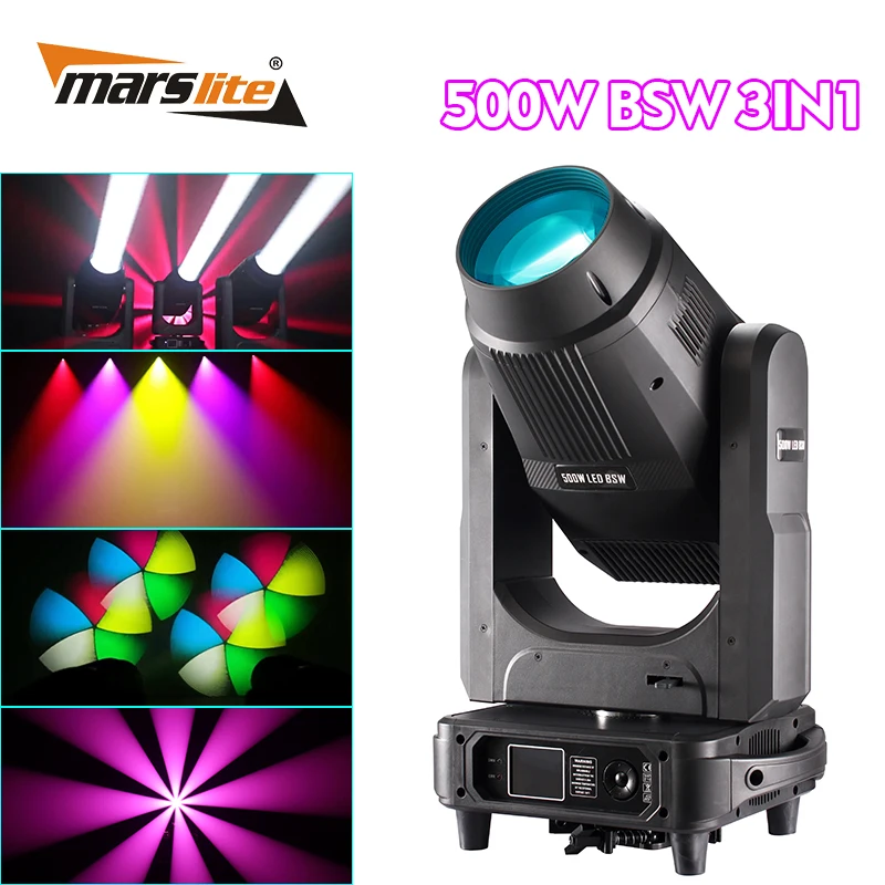 500w LED 3in1 BSW Beam Spot Wash CTO CMY Moving Head Light Concert ...
