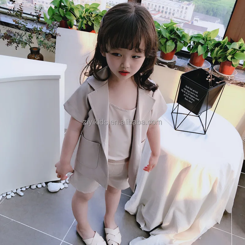 P9182 Spring New Arrival Infant Baby Girls Blazer Suit Jacket Vest ...