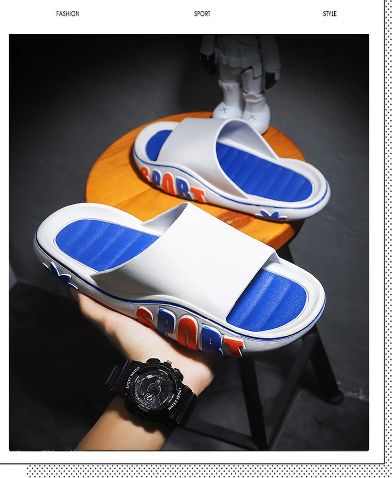 Oem Print Your Brand Logo Shoes Men Wholesale Beach Fashion Slides Mens ...