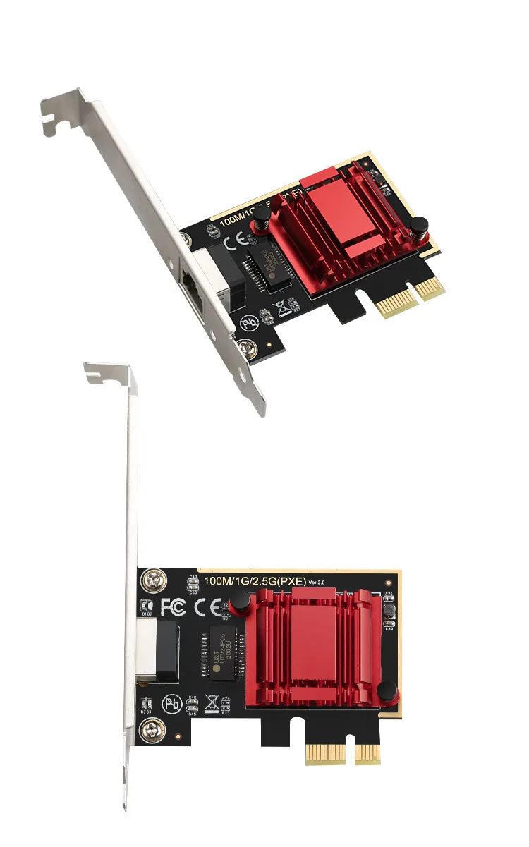 2.5g Gigabit Diskless Nic Pcie To Gigabit Wired Network Port E-sports ...