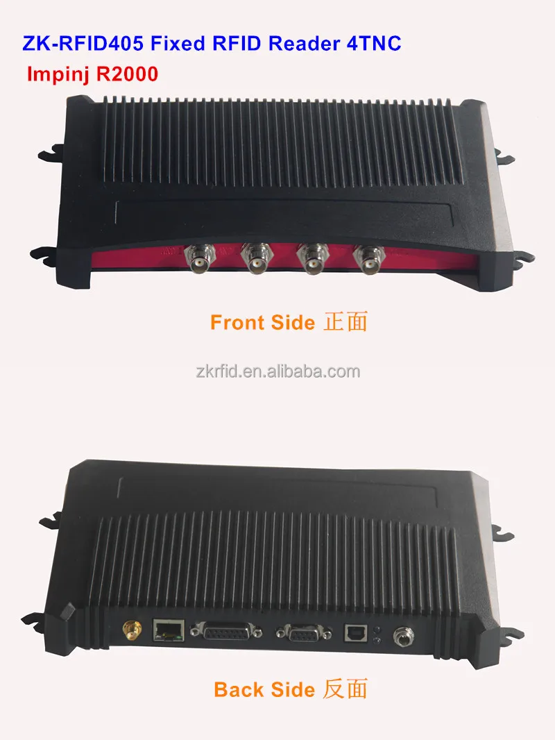 4-tnc R2000模块超高频射频识别阅读器zk-rfid405，支持iso18000 6c/6b工具箱标签 - Buy 超高频读写器,R2000 Rfid阅读器,4端口阅读器 ...