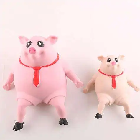 High Quality Pink Stretch Cute Squeeze Toy Pig Shape Anti Stress ...