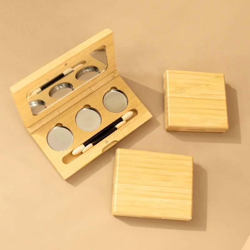 2025 Eco-friendly Bamboo Magnetic Makeup Packaging Multiple Sizes ...