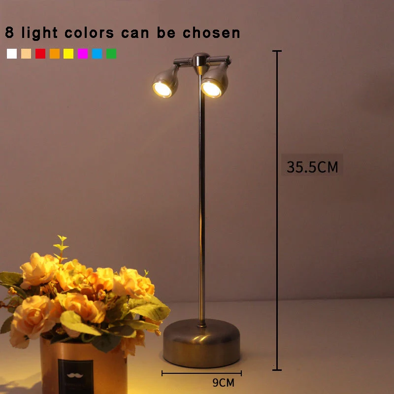 Retro Bar Restaurant Decor Light Usb Rechargeable Night Light Single ...