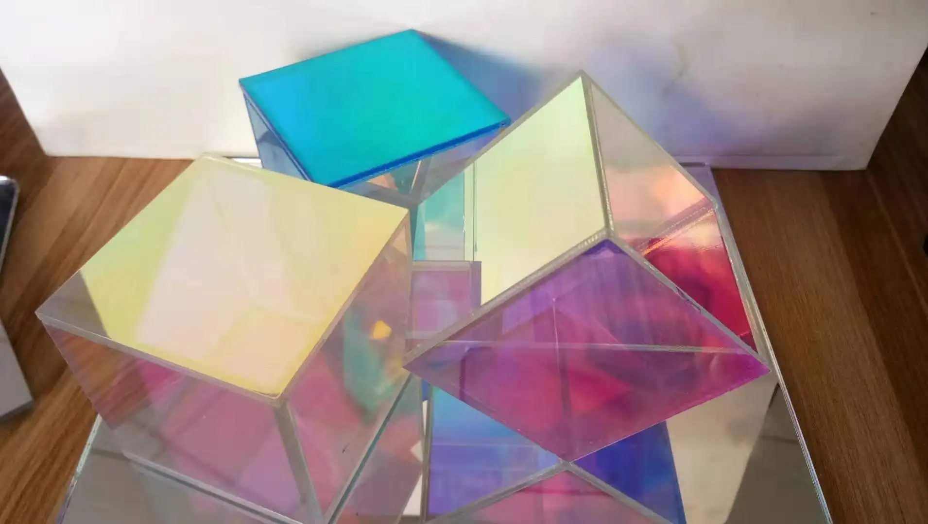 Custom 3 Compartments Acrylic Candy Box Colored Shadow Box Acrylic ...