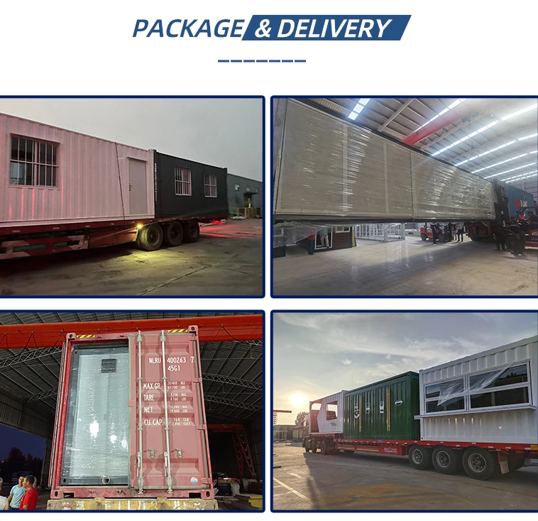 White Collapsible Container Container Kit House Tiny Capsule 40ft ...