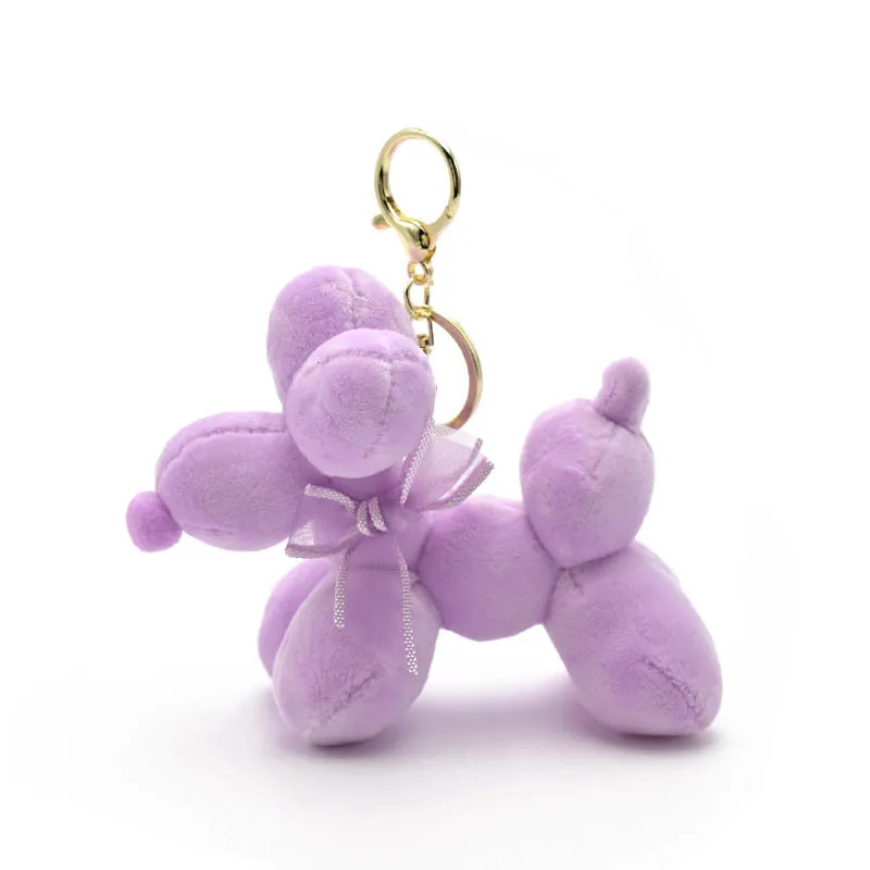 Cute Balloon Dog Plush Keychain Stuffed Animal Toys Bag Schoolbag Charm ...