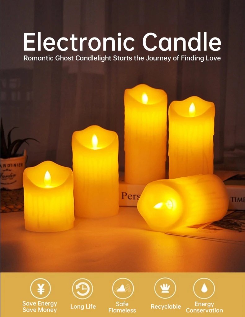 Wholesale Led Candles Flameless Candles Remote Controller Electronic Candle Lights - Buy ...