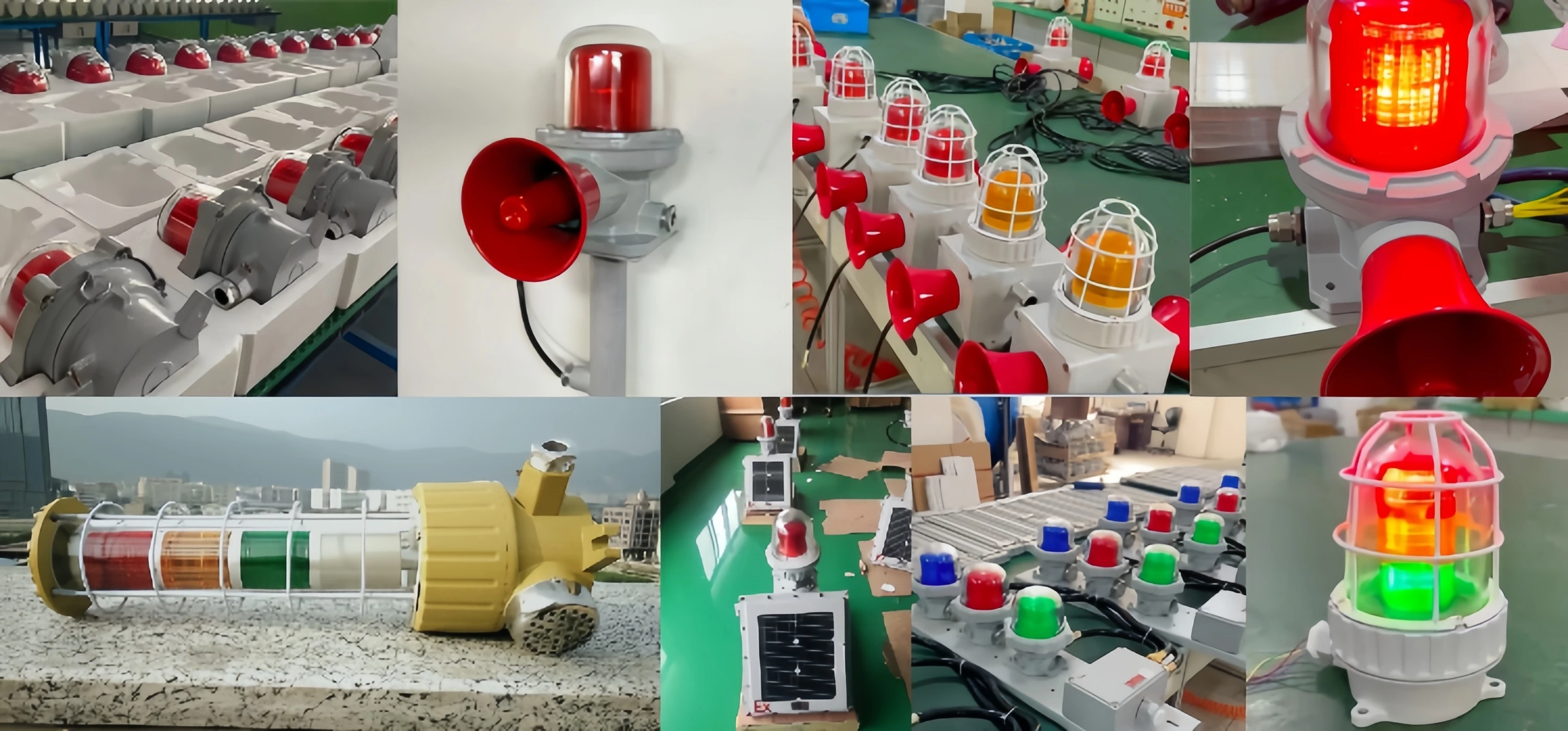 ATEX LED IP65 IP66 Explosion Proof Customizable Siren Red Rotate Strobe ...