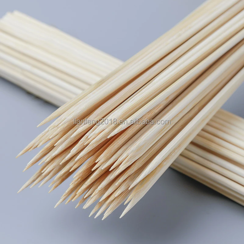 Biodegradable Round 50cm Barbecue Bamboo Stick Skewers 40cm - Buy 50cm ...