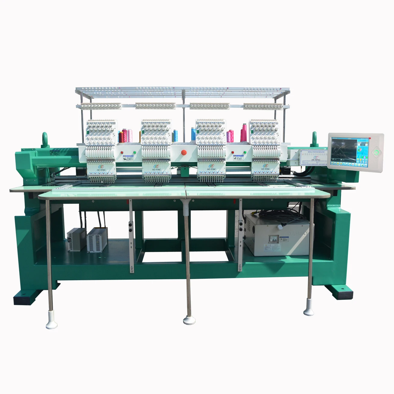 Hefeng Multiple Heads Embroidery Machine For Flat Caps Ready Garment ...