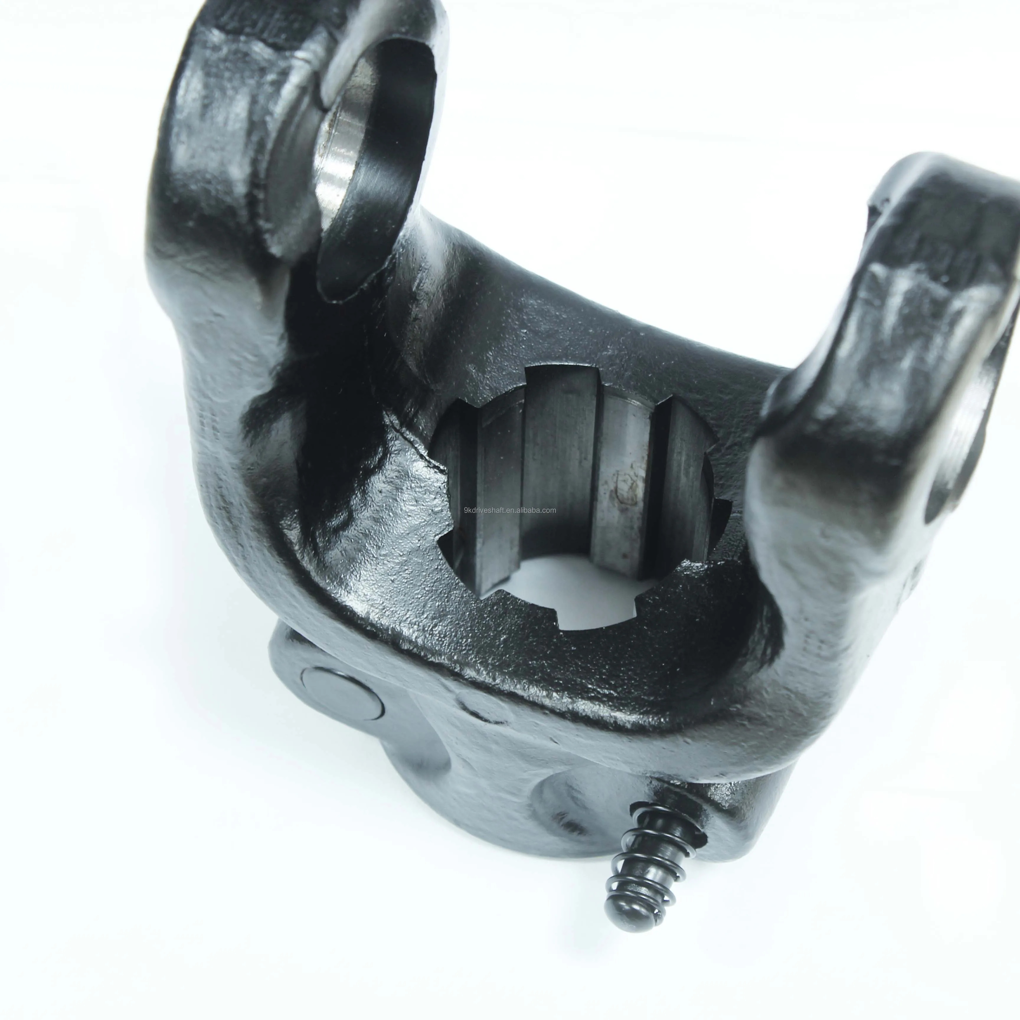 Black Splined Double Push Pin Yoke - PTO Drive Shaft