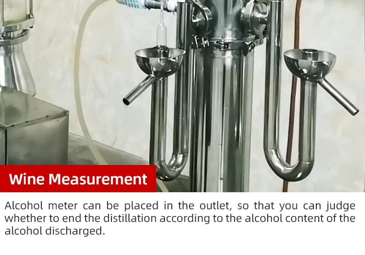 Fully Automatic 50L Vodka Soju Tequila Distiller Alcohol Still