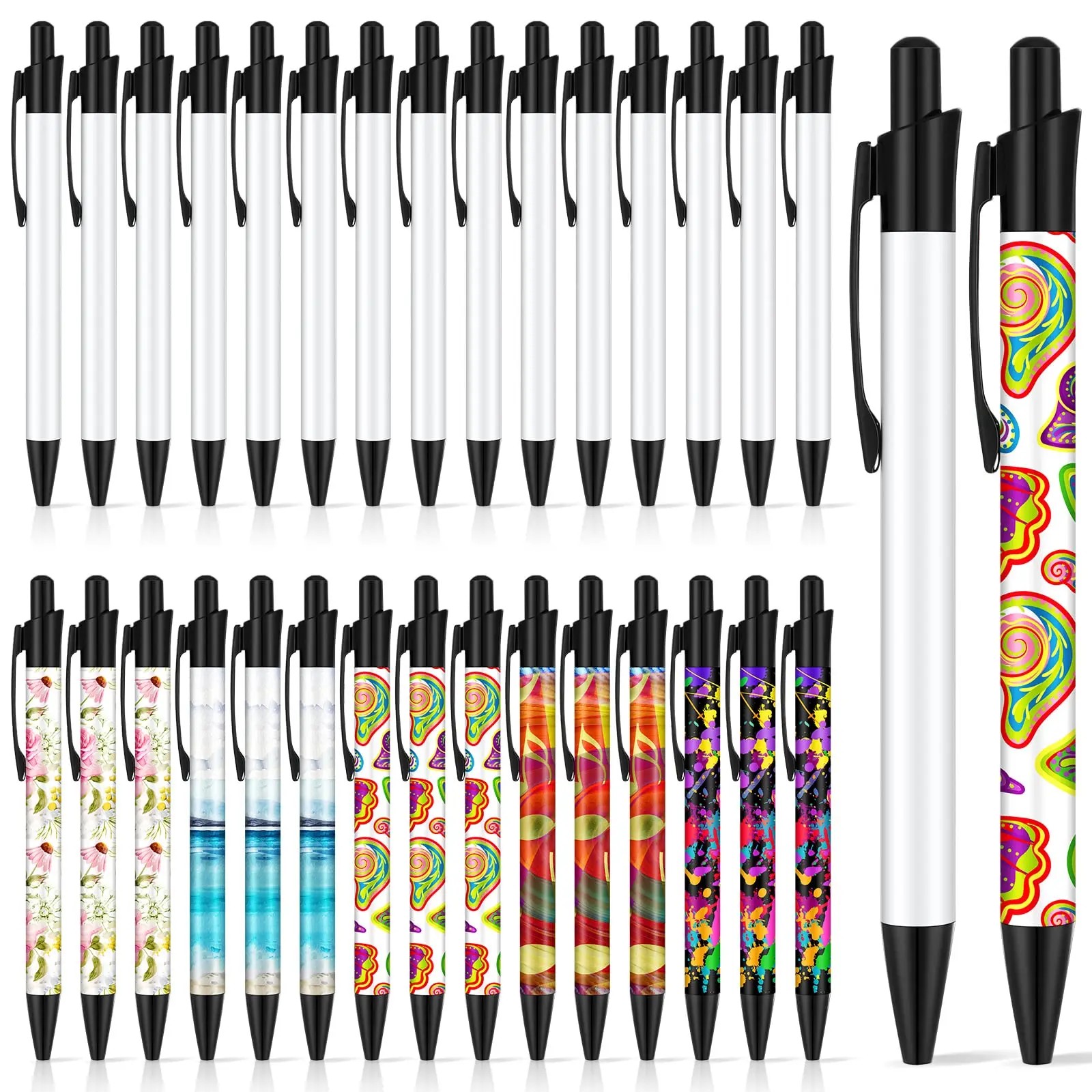 DIY Sublimation Pens Blank Sublimation Coated Heat Transfer Ballpoint ...