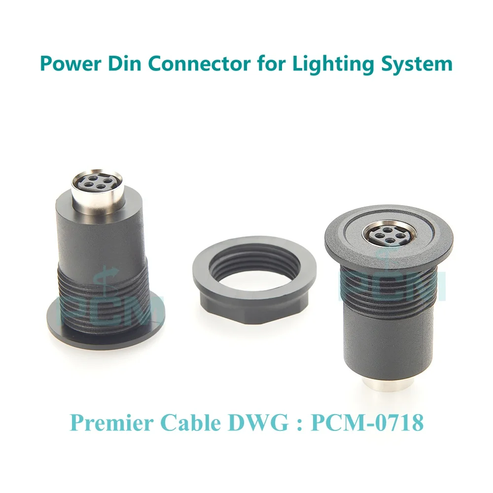 Lighting Power Din 4 Pin Connector - LED Control Adapter
